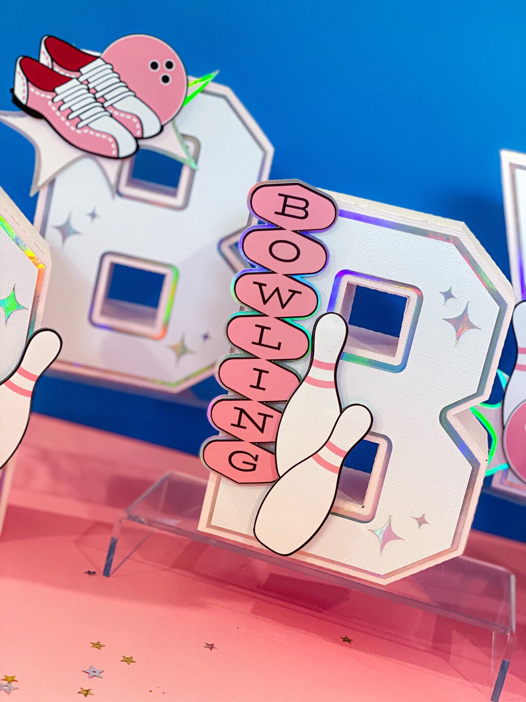Bowling Theme 3D Letters | Bowling Party Theme | Aracade Birthday ...