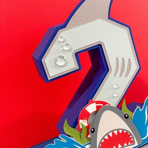 Shark 3D Letters or Numbers| Jawsome Shark Party Theme | Shark Ocean ...