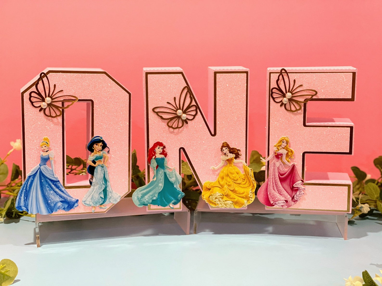 ONE Princess 3D Letters Princess Party Theme Princess - Etsy