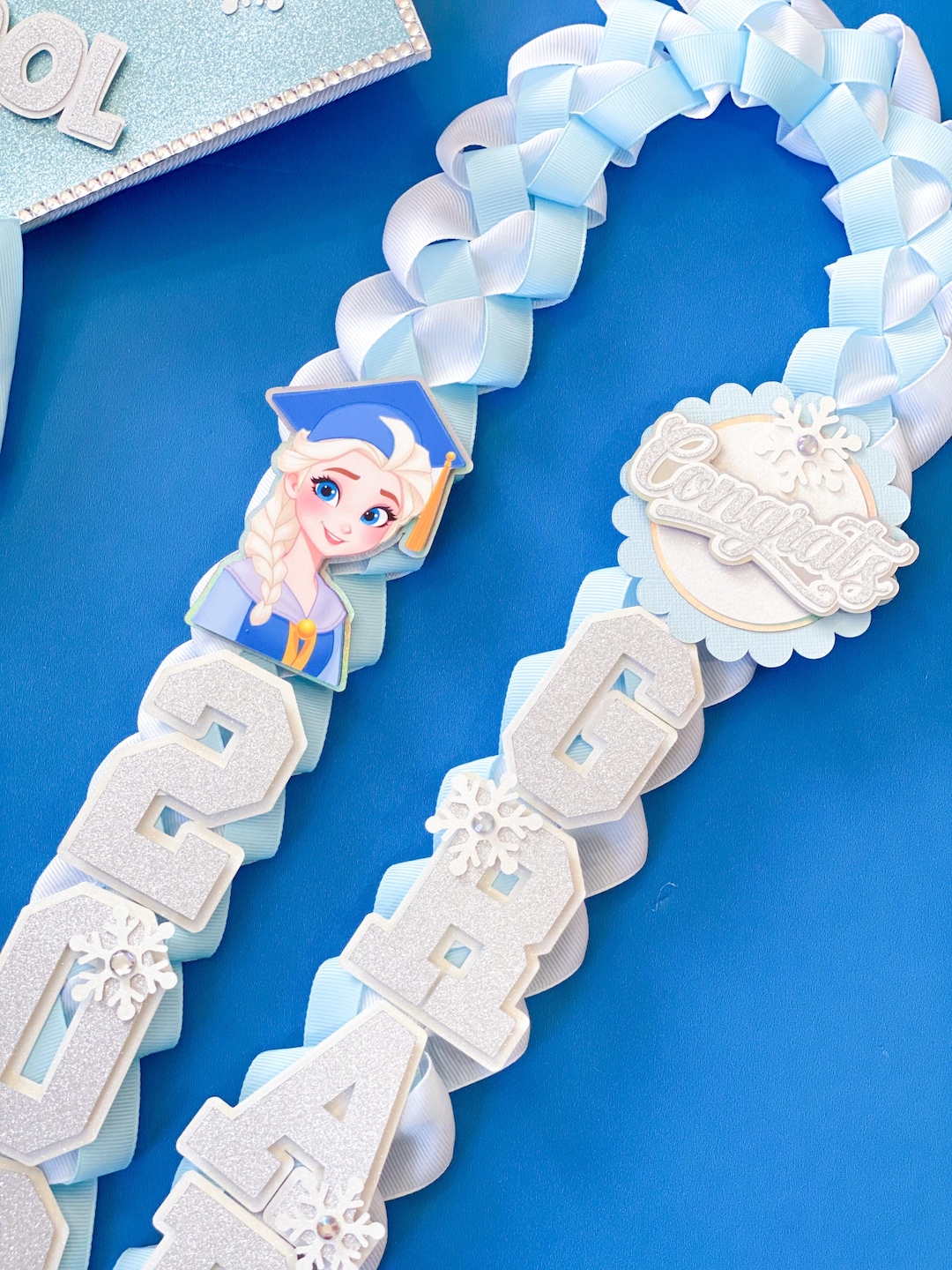 Frozen Graduation Lei | Kindergarten Graduation Lei | Graduation Gift ...