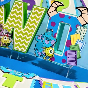 Monsters Inc Theme 3D Letters | Monsters Inc Theme | Monsters Inc Sully ...