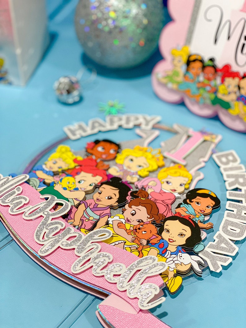 Baby Princess Cake Topper | Baby Princess Theme Party | Castle Princess ...