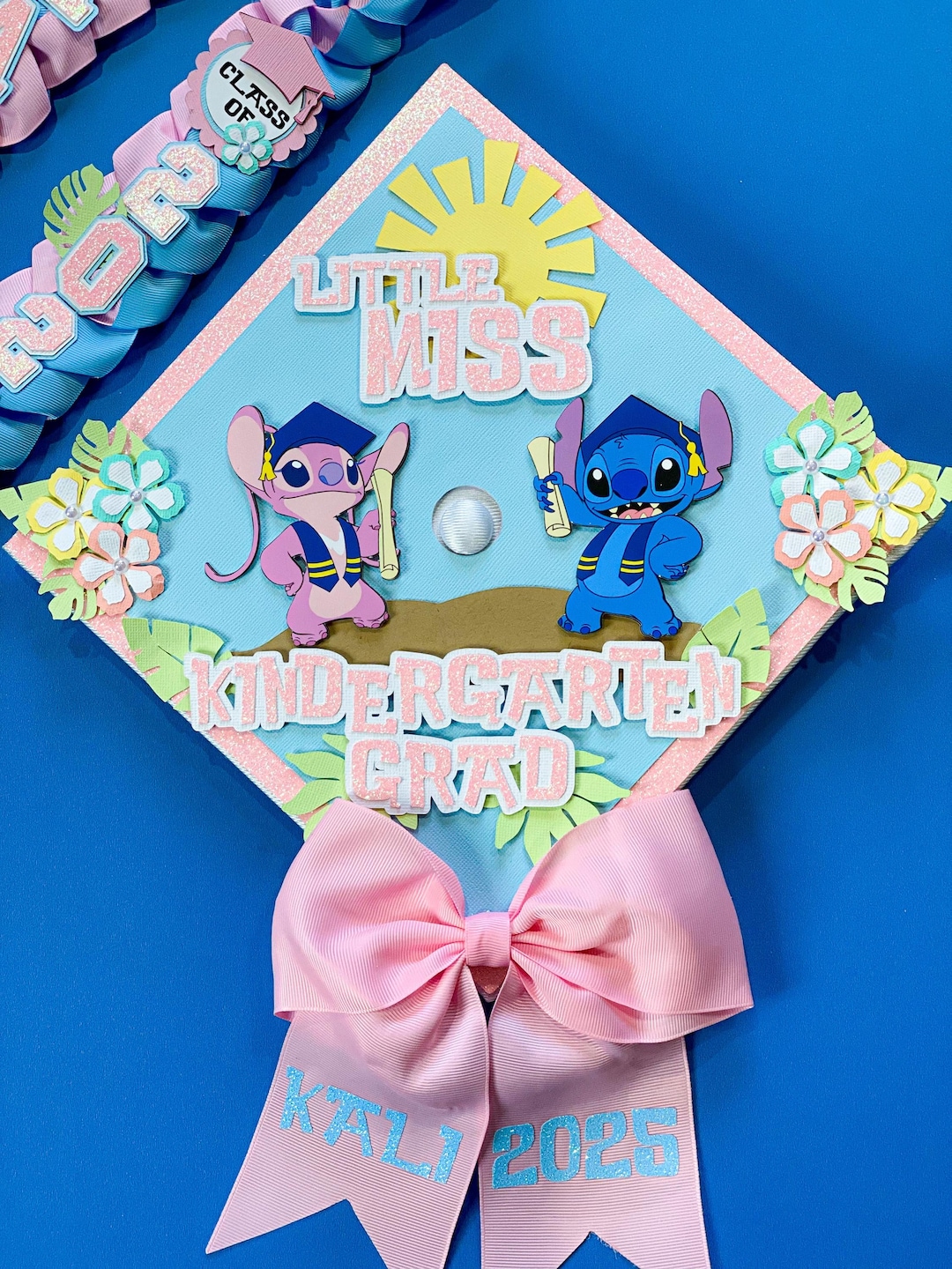 Bundle Stitch Angel Graduation Cap Topper & Lei | Kindergarten ...