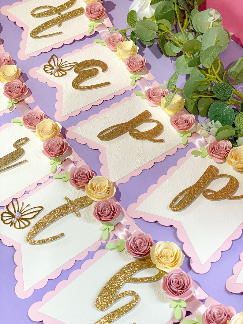 Butterfly Theme Banner | Butterfly Floral Theme Party | Butterfly Baby ...