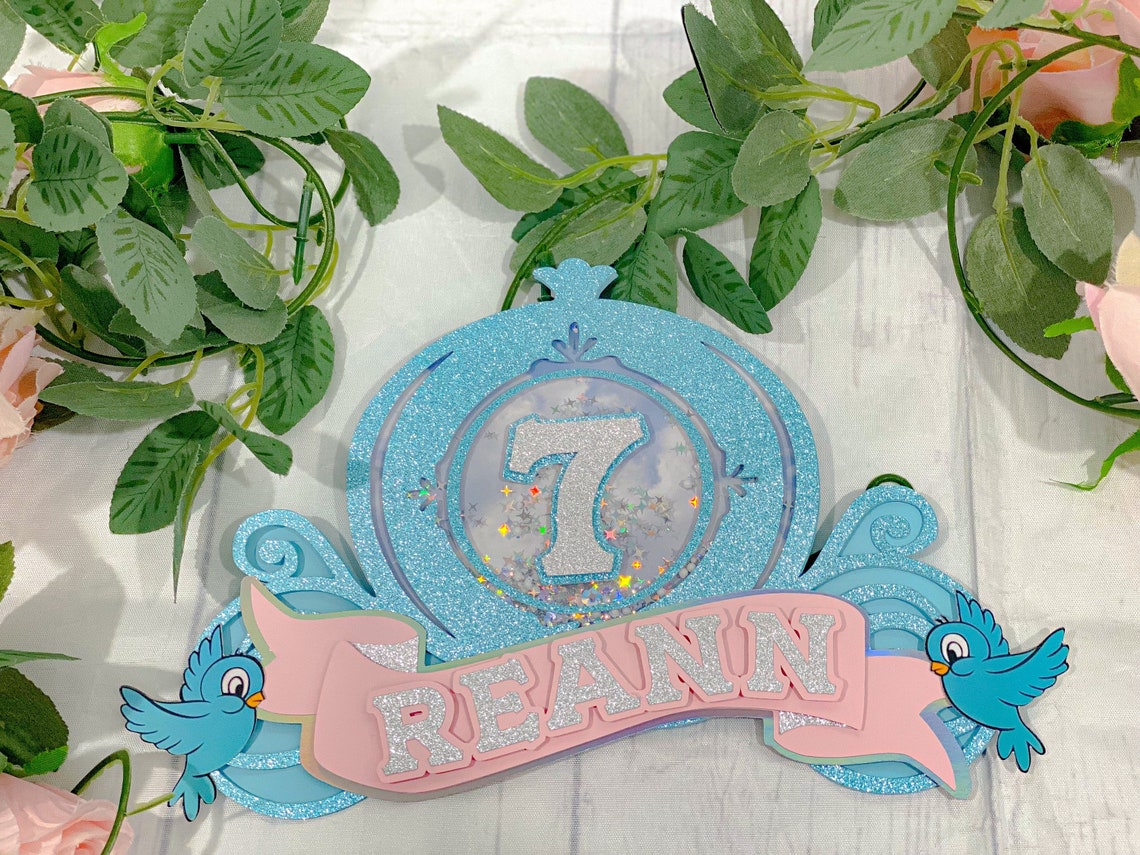 Cinderella Princess Cake Topper | Princess Theme Party | Castle ...