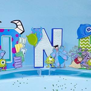 Monsters Inc Theme 3D Letters | Monsters Inc Theme | Monsters Inc Sully ...