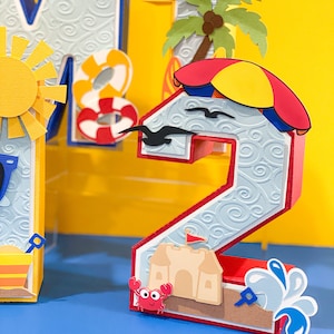 Pool Party Theme 3D Letters | Summer Beach Party Theme | Surfer ...