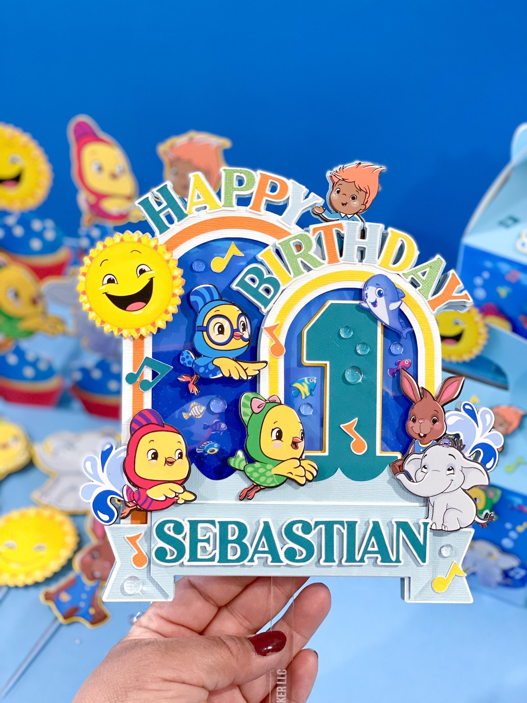 Canticos Pool Party Cake Topper | Tres Pecesitos Canticos Theme Party ...