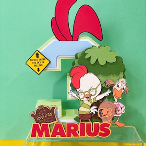 Chicken Little Party Theme 3D Letters | Chicken Little Birthday Party ...