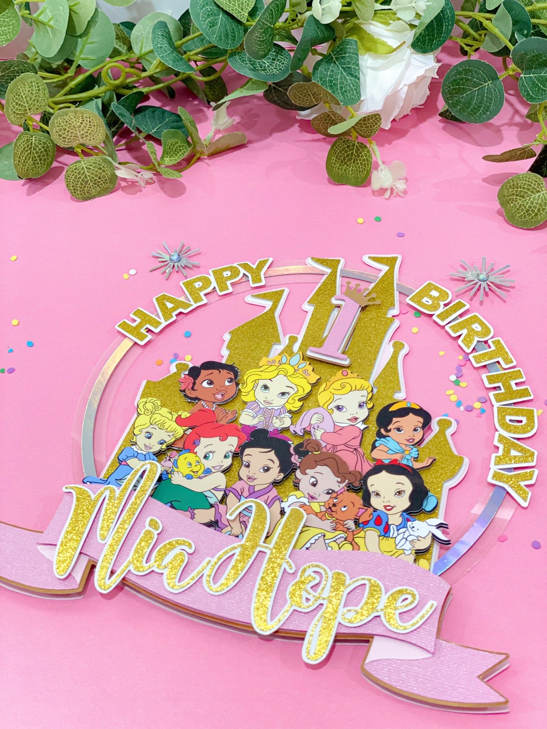 Baby Princess Cake Topper | Baby Princess Theme Party | Castle Princess ...