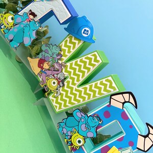 Monsters Inc Theme 3D Letters Monsters Inc Theme Monsters - Etsy