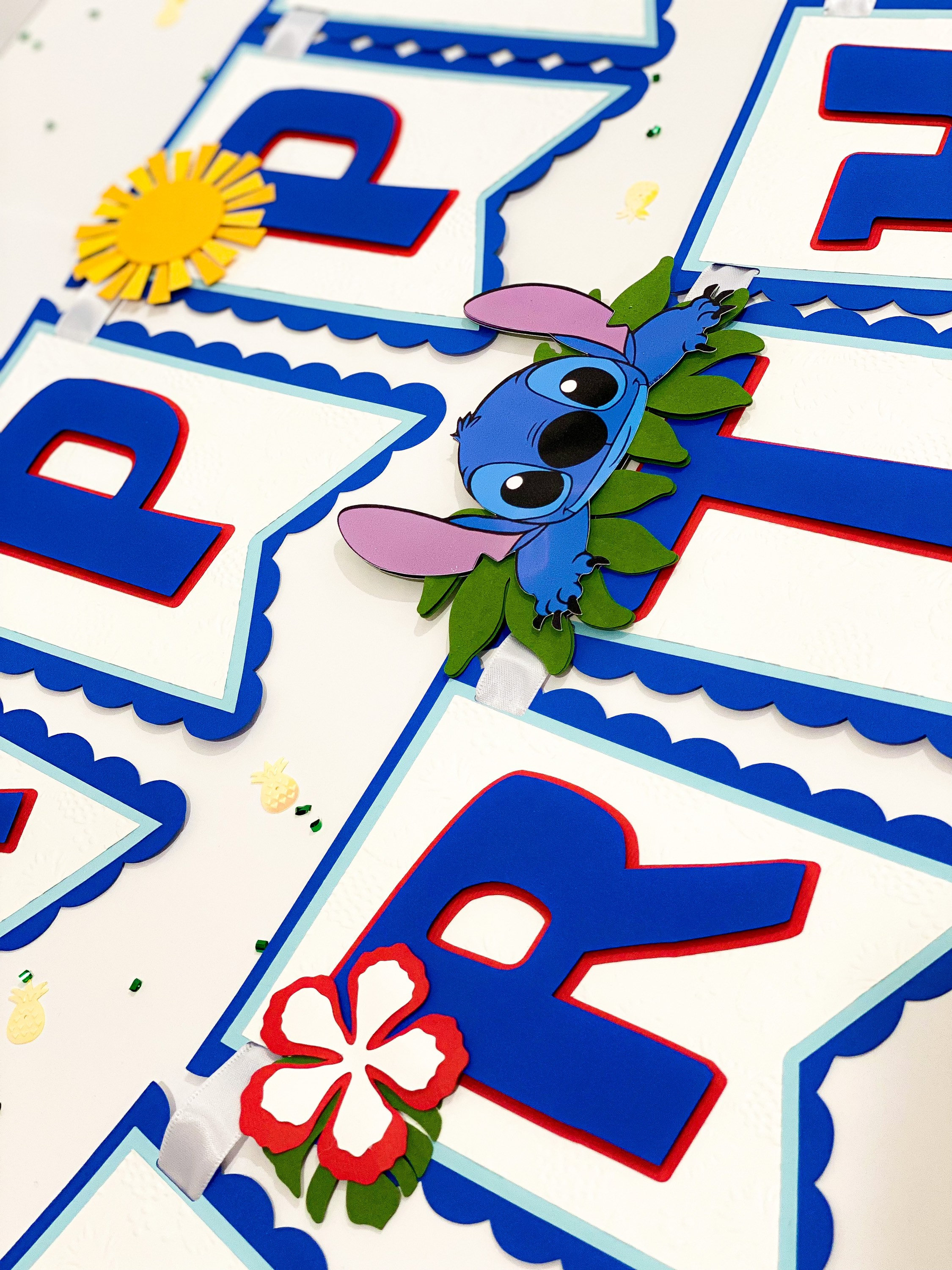 Lilo and Stitch Theme Birthday Banner Personalized Birthday - Etsy