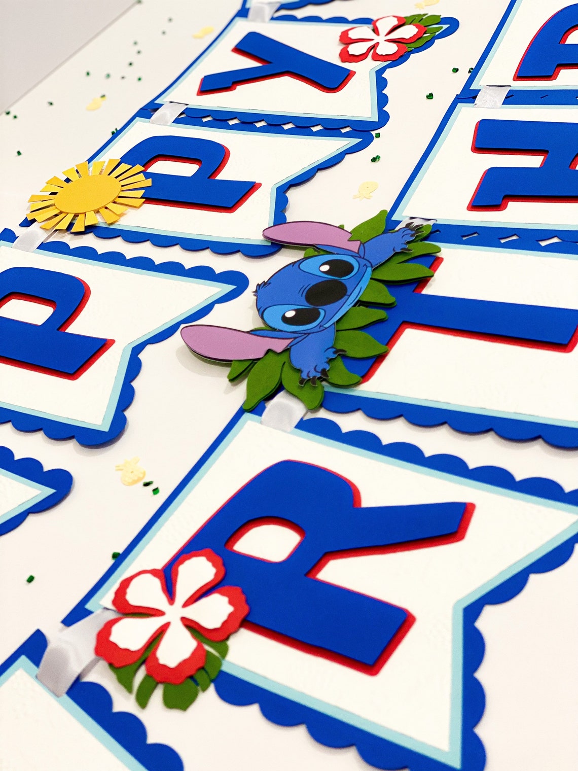 Lilo and Stitch Theme Birthday Banner Personalized Birthday - Etsy