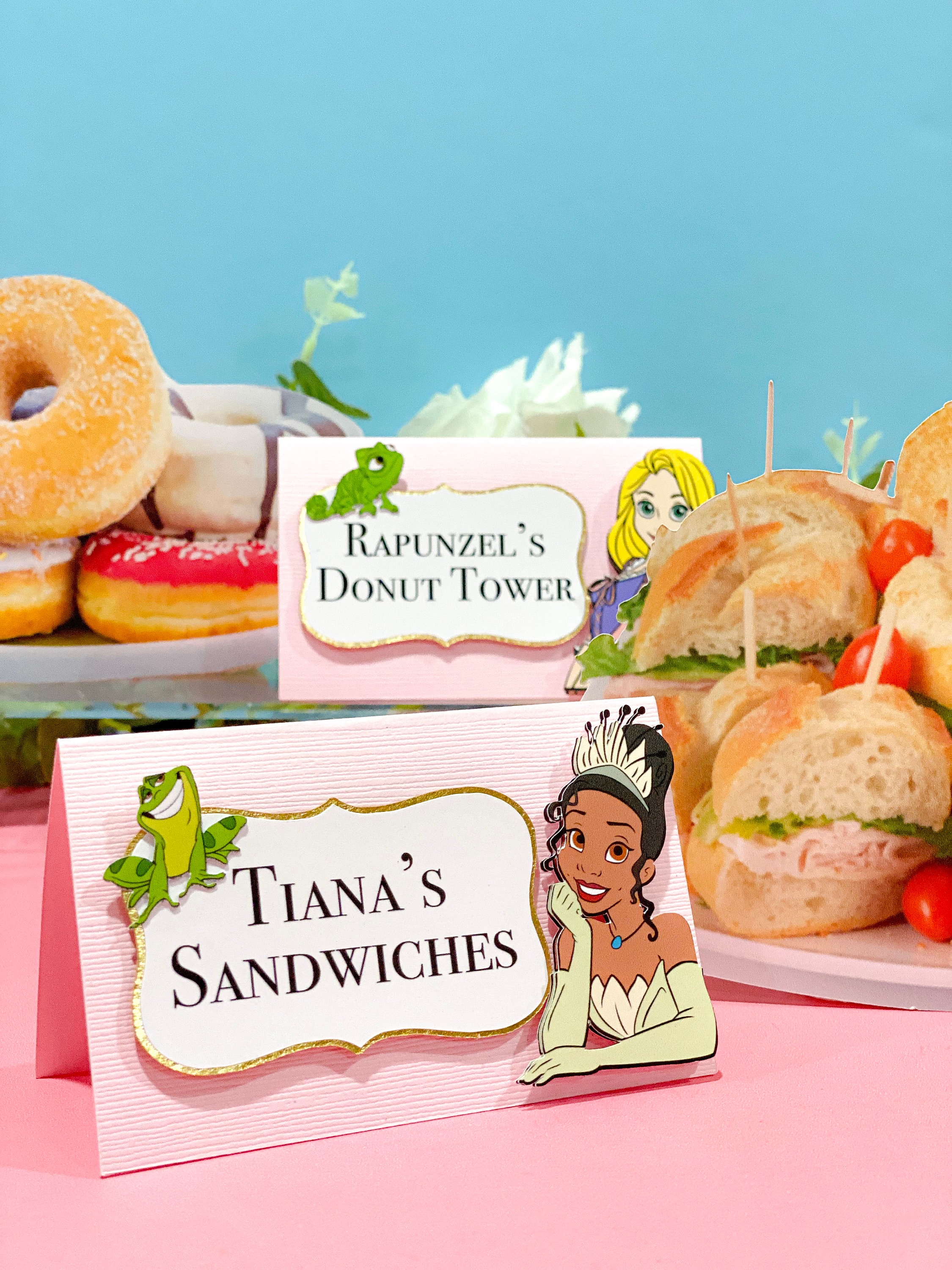 Princess Party Food Labels | Food Tents | Disney Princess Party ...