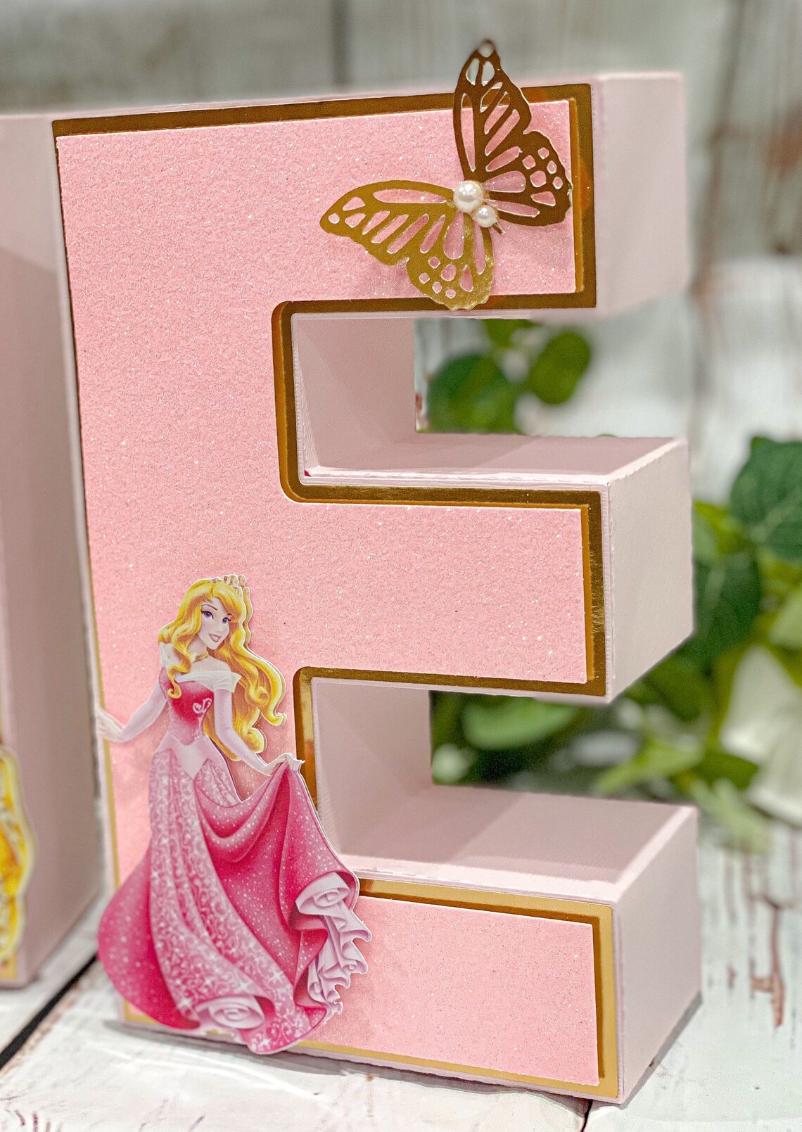 ONE Princess 3D Letters Princess Party Theme Princess - Etsy