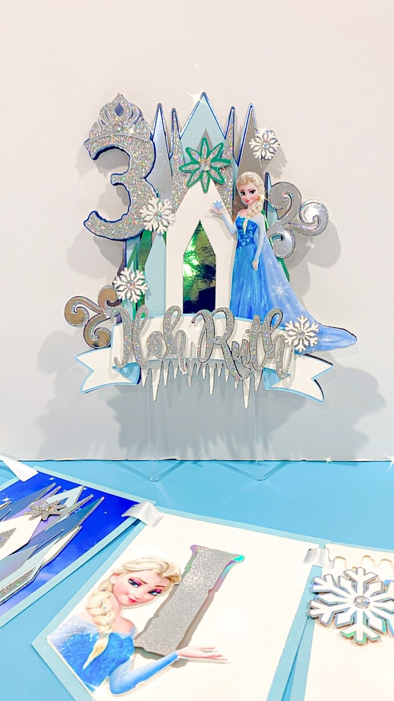 Frozen Elsa Cake Topper Princess Theme Party Frozen - Etsy