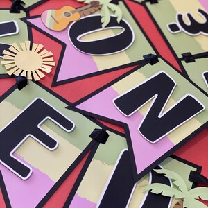 One & Loved Banner |pink One Love Theme Party | Rasta Birthday Theme ...