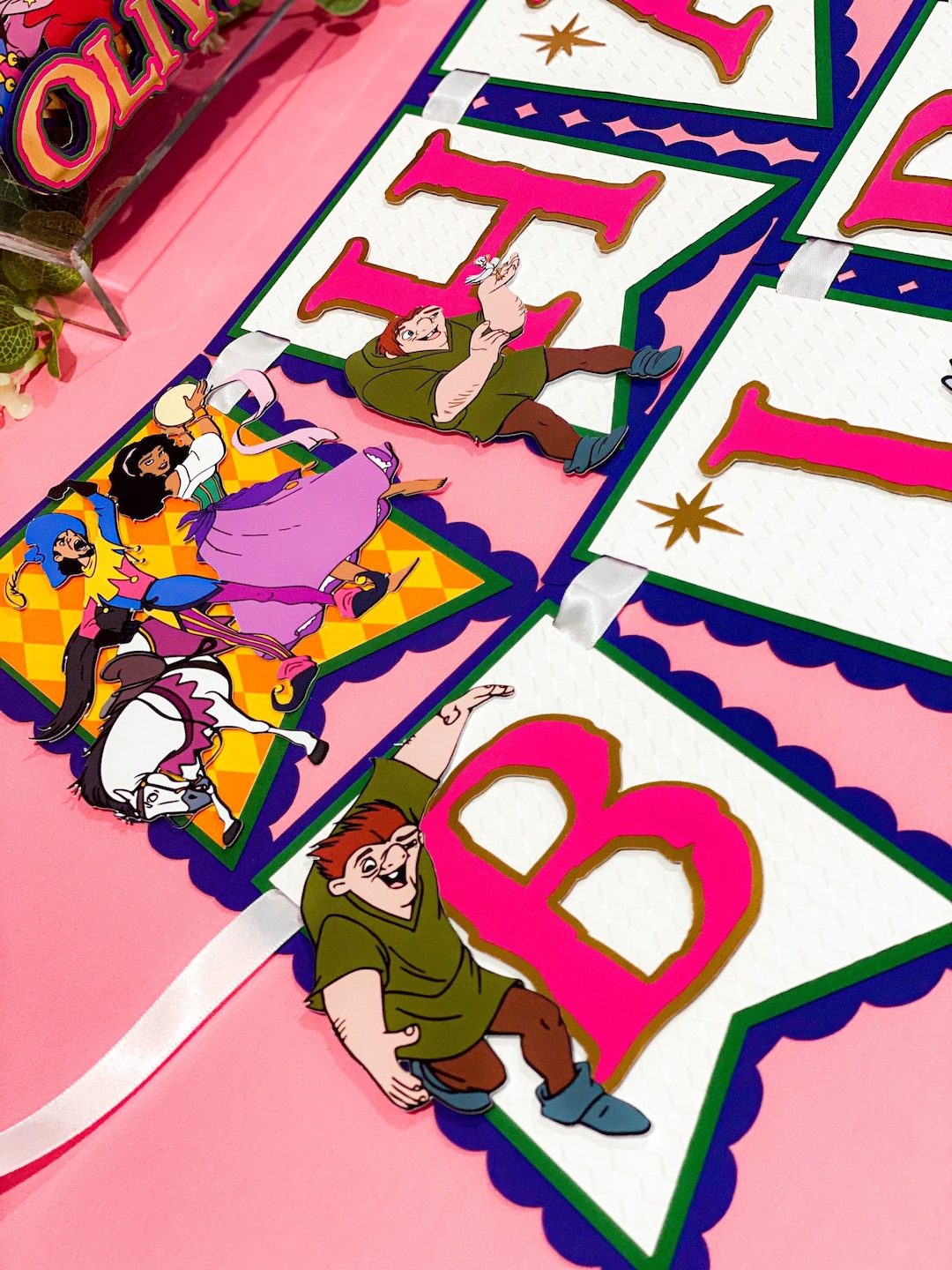 Hunchback of Notre Dame Happy Birthday Banner | Disney Princess Theme ...
