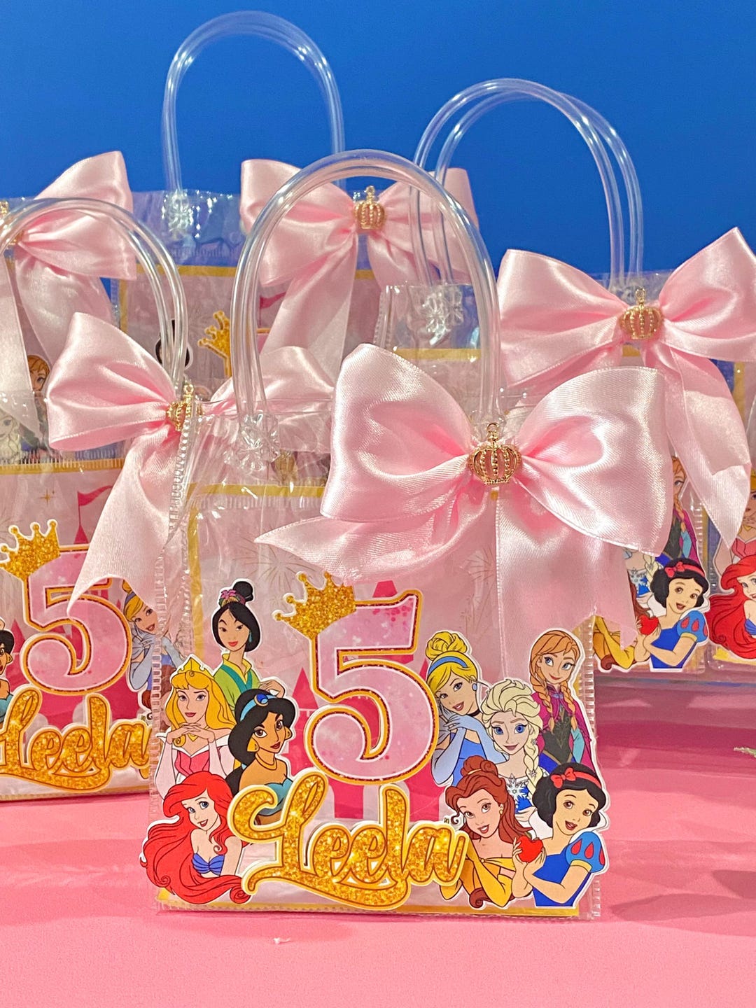 Princesses Personalized Favor Bags| Princess Birthday Decor | Disney ...