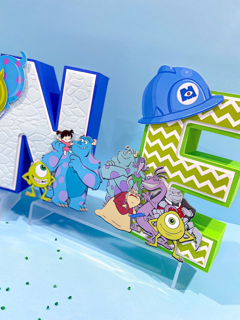 Monsters Inc Theme 3D Letters Monsters Inc Theme Monsters - Etsy