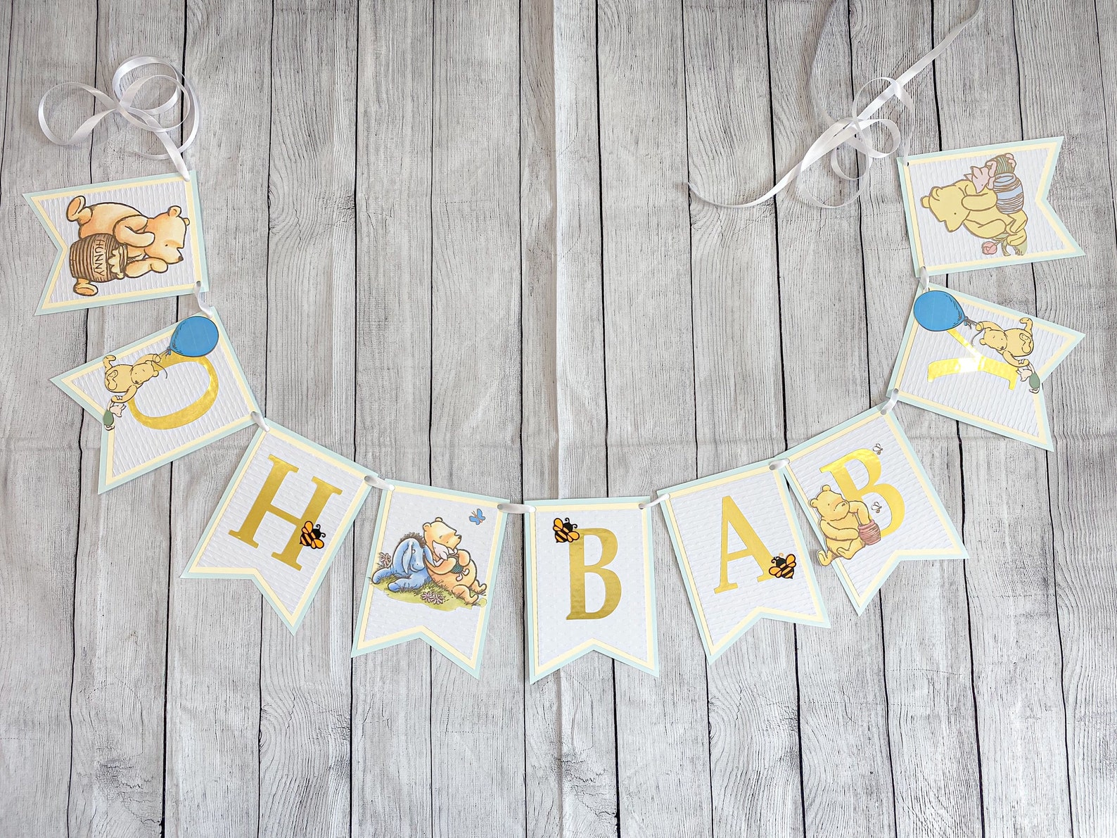 Winnie the Pooh Baby Shower Banner Winnie the Pooh Theme - Etsy