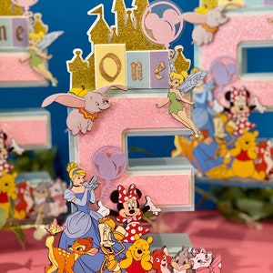 Vintage Disneyworld 3D Letters | Disney Party Theme | Princess Birthday ...