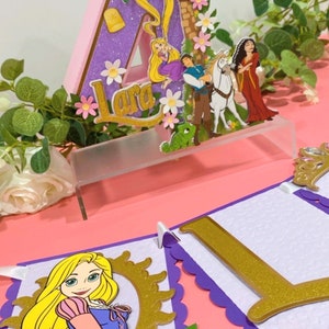 Rapunzel Mother Gothel Theme 3D Letters | Rapunzel Tangled Party Theme ...