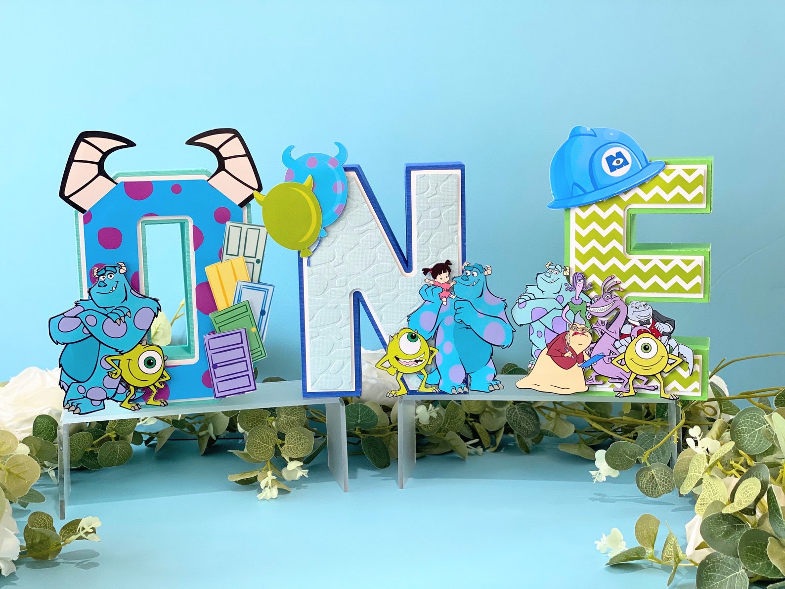 Monsters Inc Theme 3D Letters | Monsters Inc Theme | Monsters Inc Sully ...