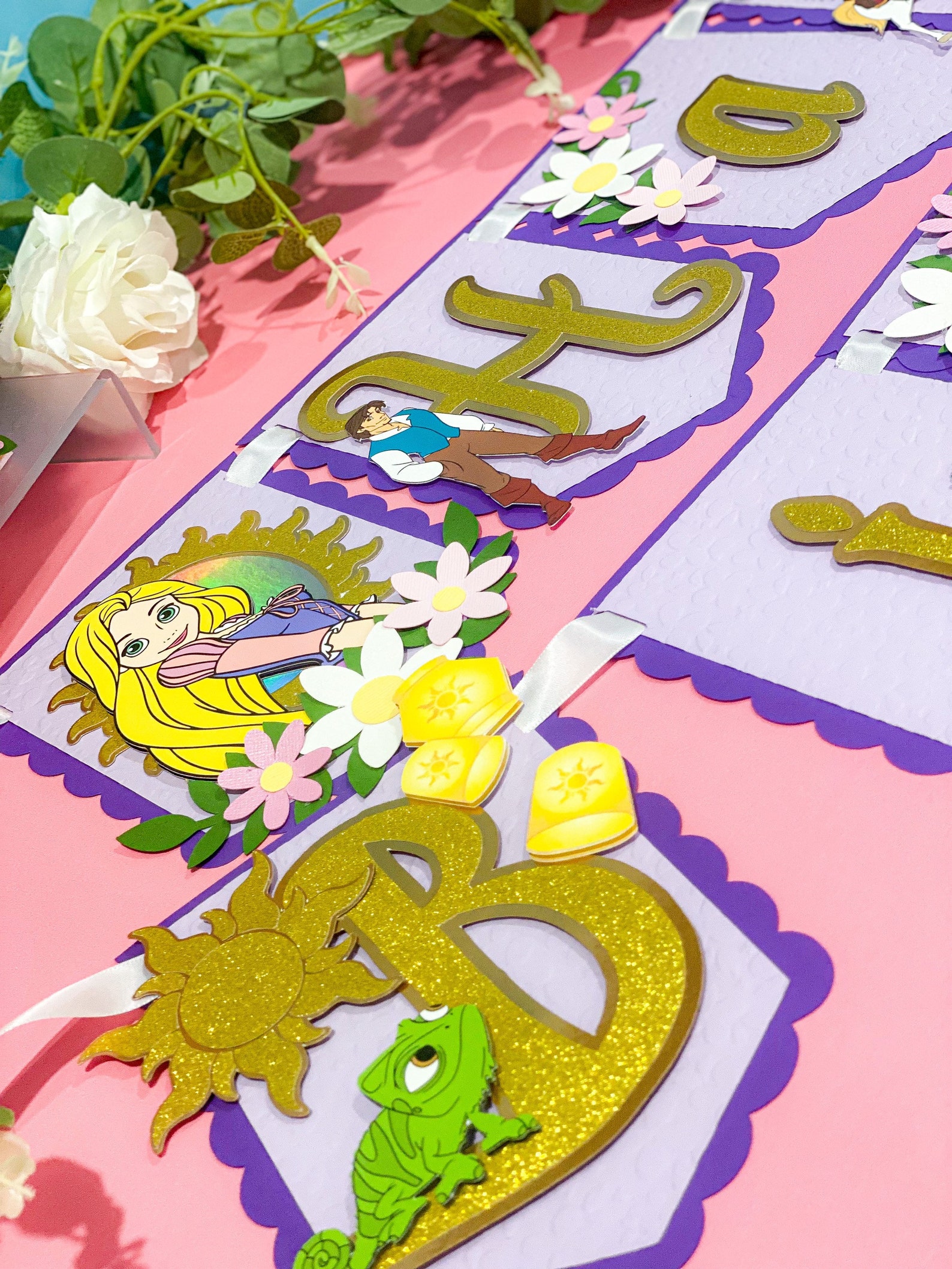 Rapunzel Mother Gothel Banner | Disney Princesses Theme Party ...