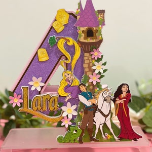 Rapunzel Mother Gothel Theme 3D Letters | Rapunzel Tangled Party Theme ...