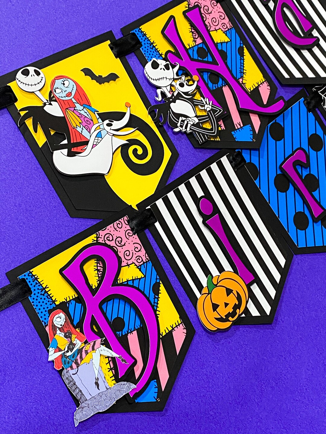 Nightmare Before Christmas Banner | Jack and Sally Theme Party ...