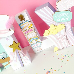 ONE Circus Theme 3D Letters | Carnival Party Theme | Pastel Colors ...