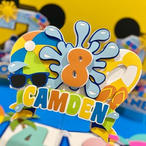 Pool Party Cake Topper | Beach Party Cake Topper | Summer Theme Party ...