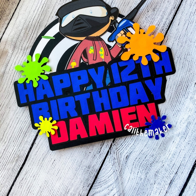 Paintball Cake - Etsy