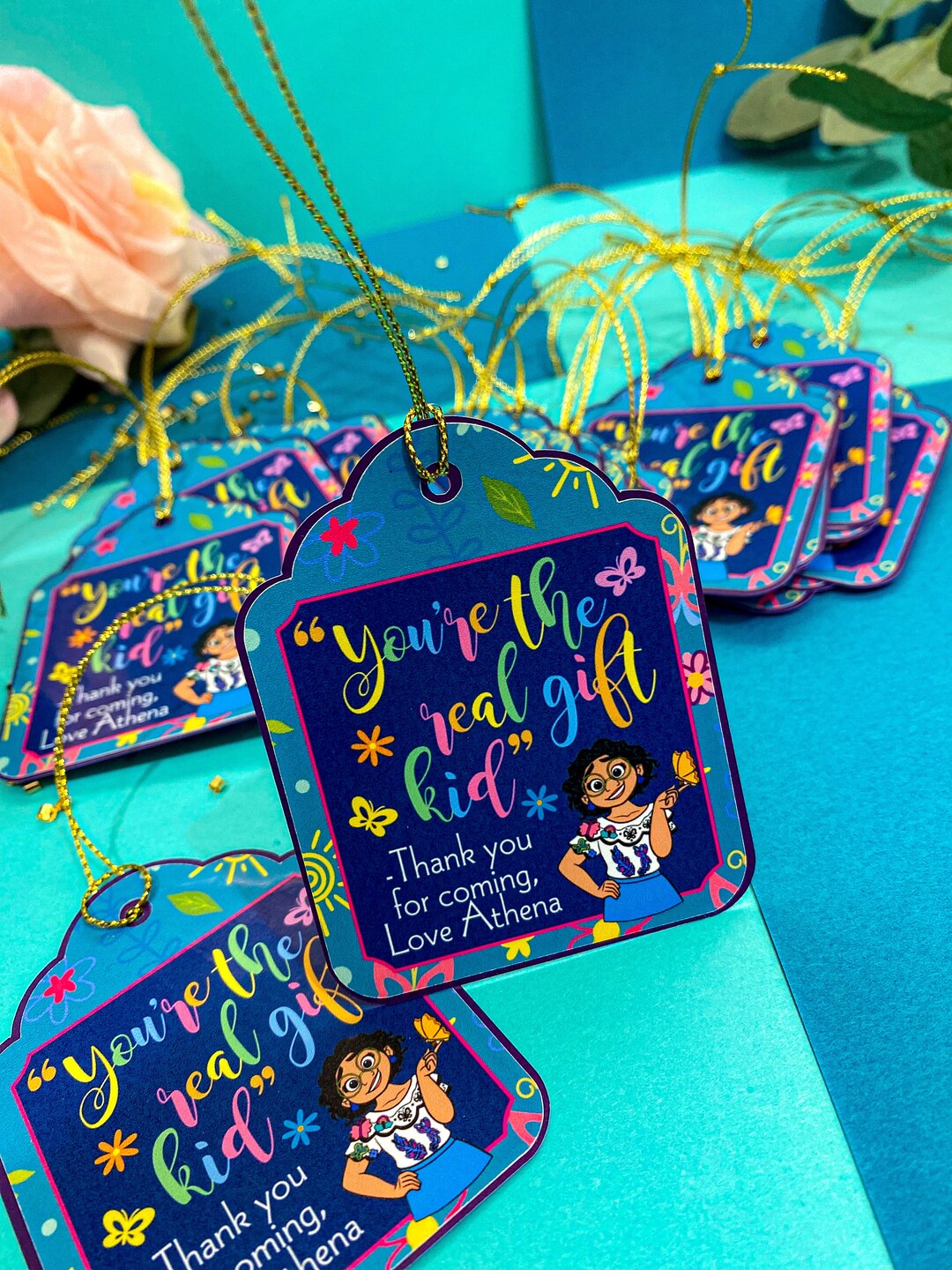 Encanto Princess Favor Tags Disney Princess Tags Disney Personalized ...