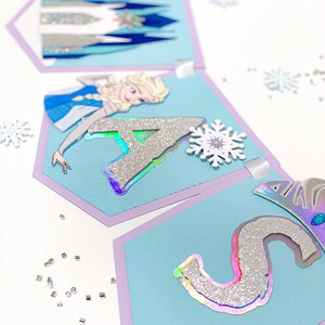 Frozen Happy Birthday Banner | Elsa Princess Theme Party | Olaf ...