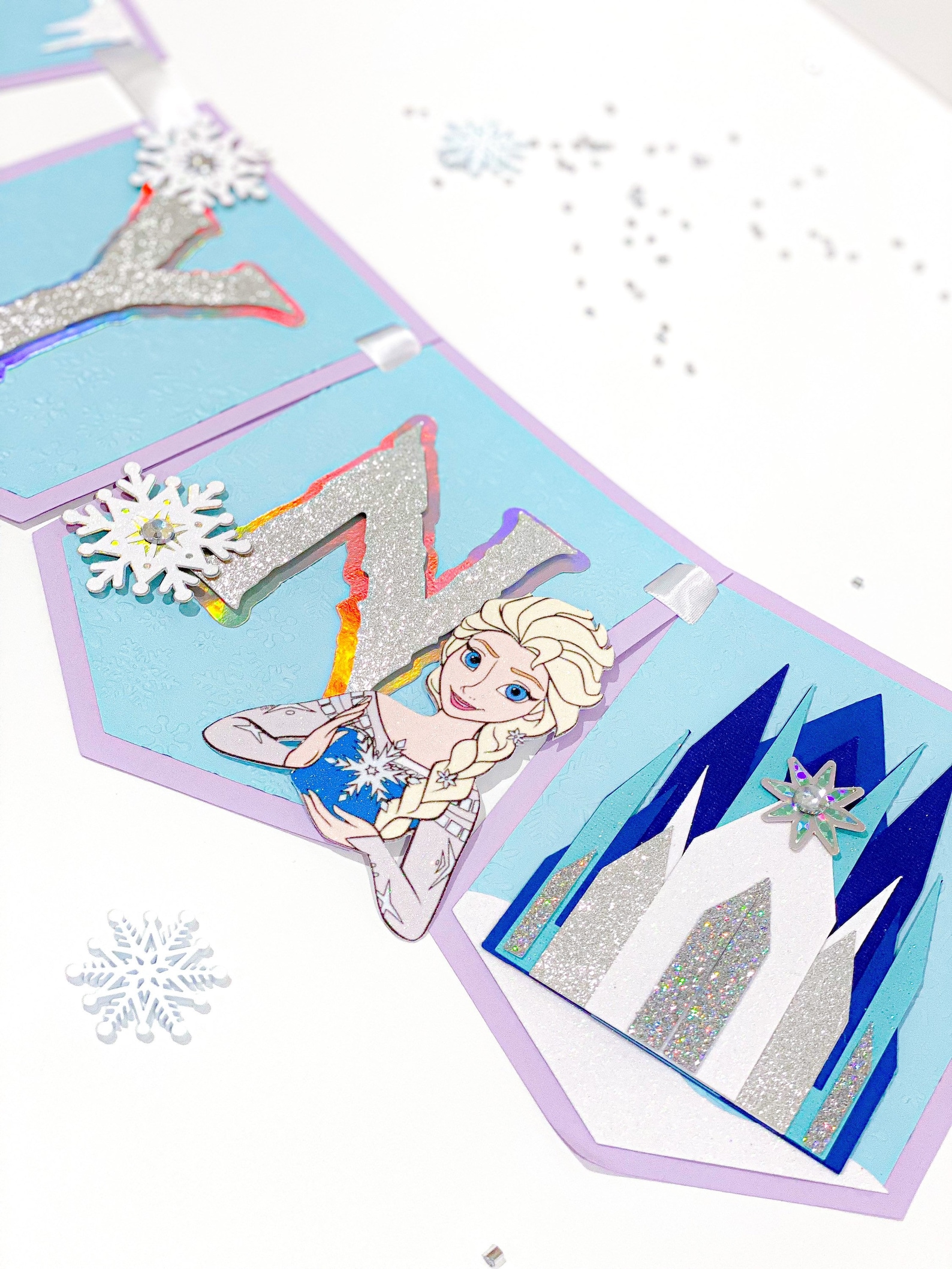 Frozen Happy Birthday Banner | Elsa Princess Theme Party | Olaf ...