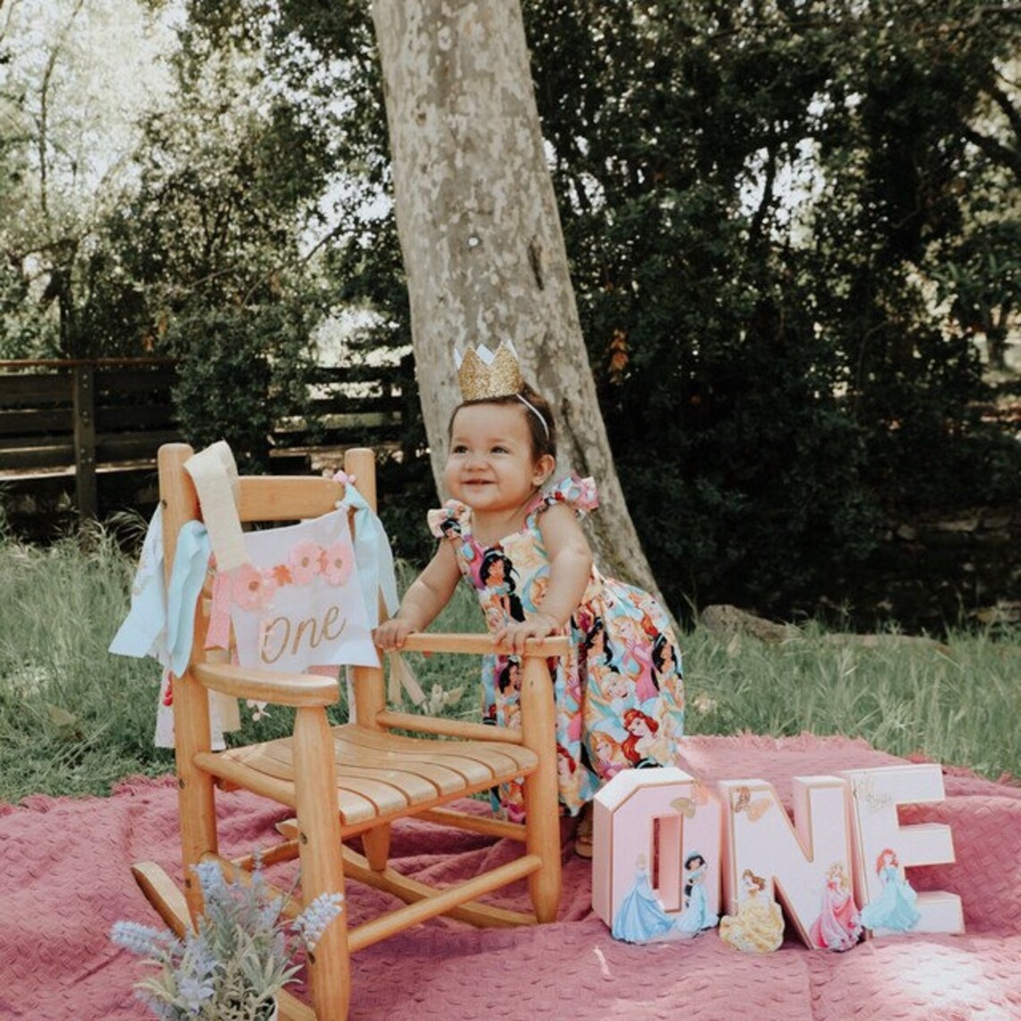 ONE Princess 3D Letters Princess Party Theme Princess - Etsy