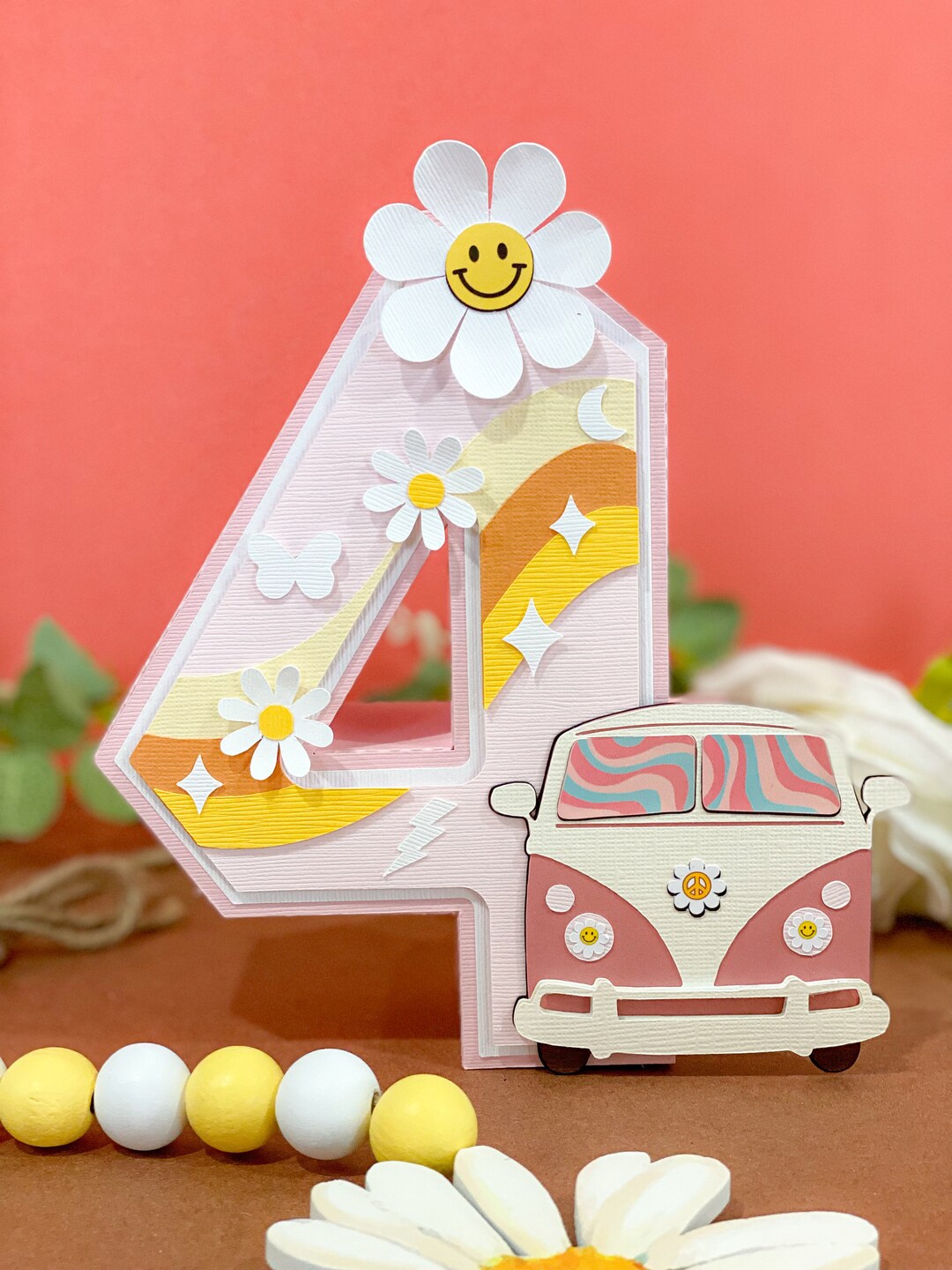 Groovy 3D Letters or Numbers| Boho Groovy Hippie Party Theme | Groovy ...