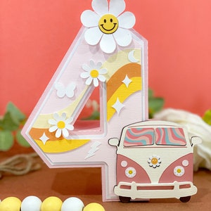 Groovy 3D Letters or Numbers| Boho Groovy Hippie Party Theme | Groovy ...