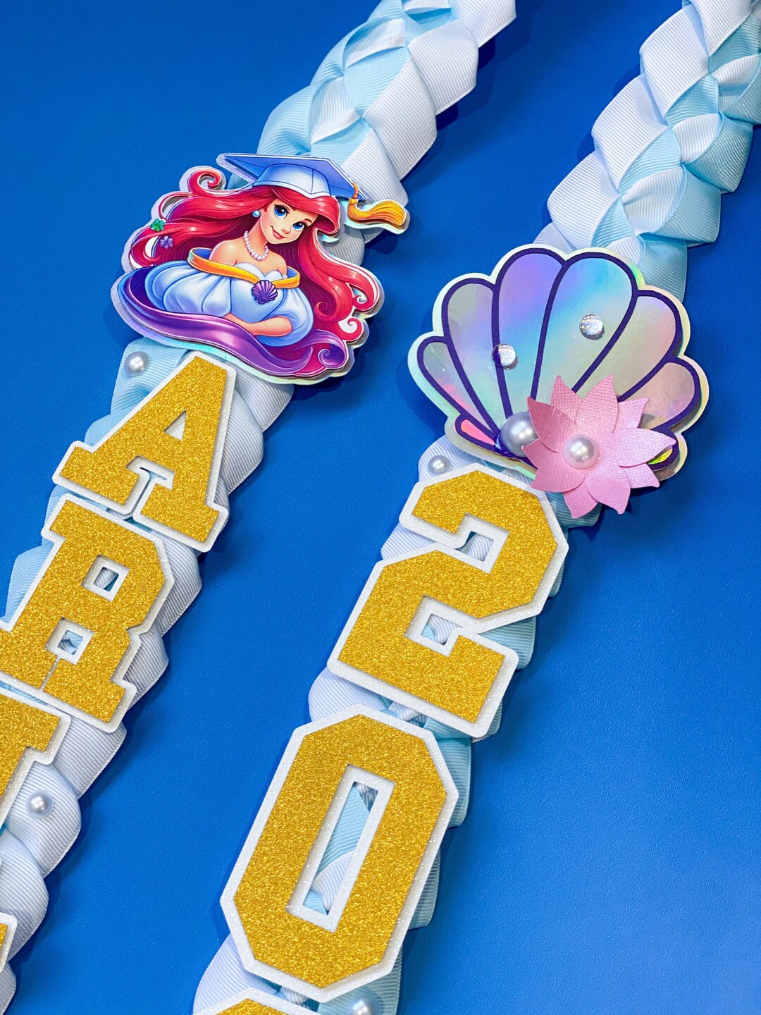 Ariel Little Mermaid Graduation Lei | Kindergarten Graduation Lei ...