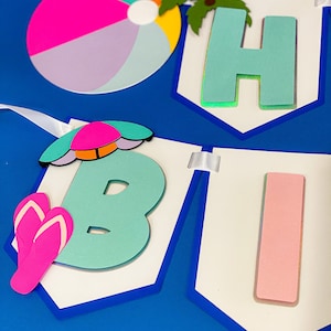 Pool Party Banner | Pool Party Theme Party | Beach Birthday Party ...