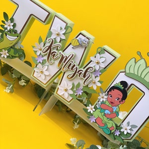 Baby Tiana Theme 3D Letters or Numbers | Tiana Party Theme | Baby Tiana ...