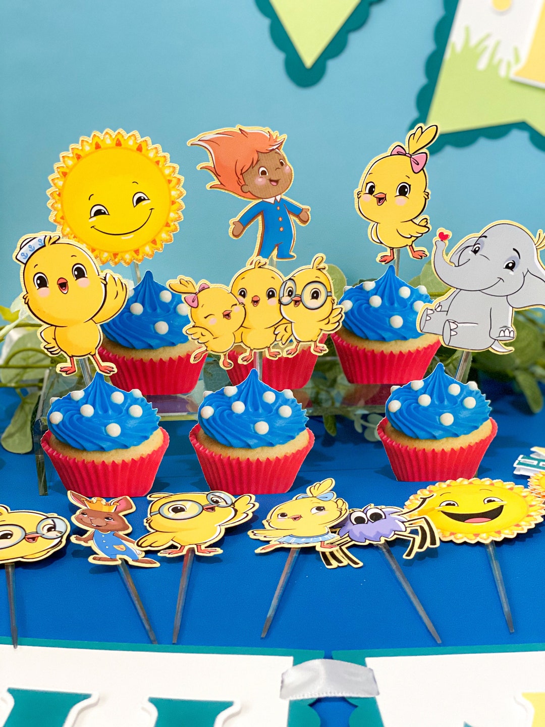 Set of 12 Cupcake Toppers | Canticos Theme Party | Canticos Birthday ...
