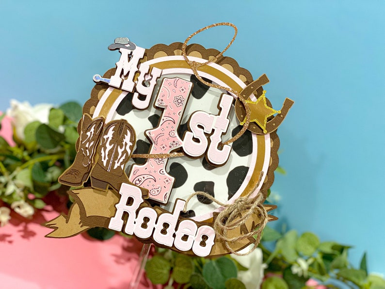 My First Rodeo Cake Topper Personalized Cake Topper - Etsy