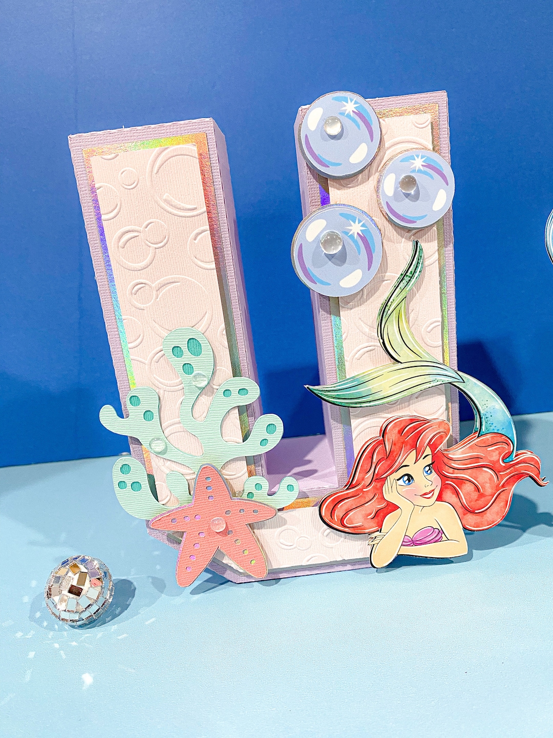 Little Mermaid Theme 3D Letters Ariel Party Theme Mermaid - Etsy