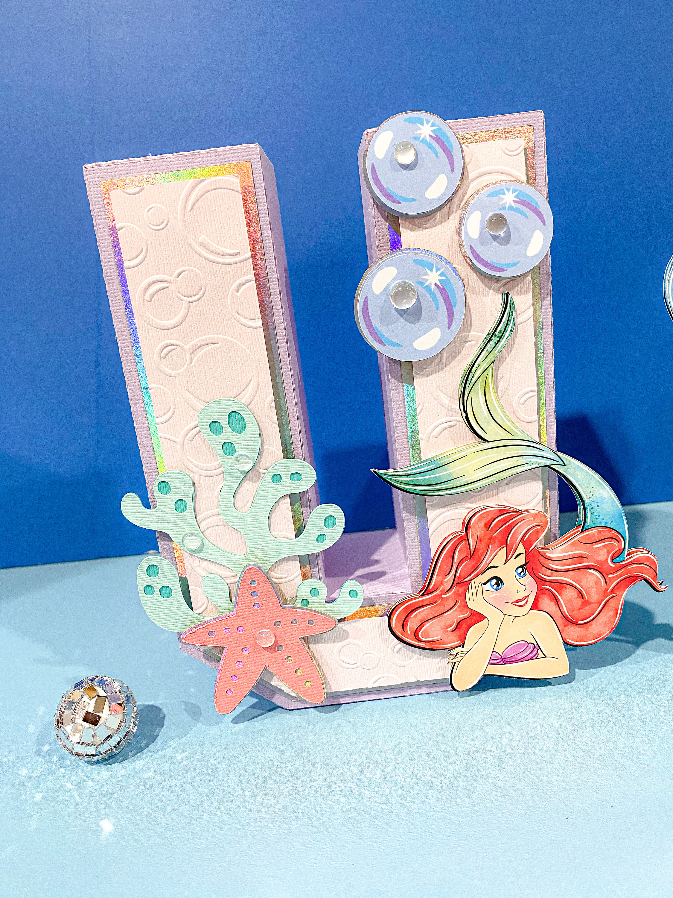 Little Mermaid Theme 3D Letters | Ariel Party Theme | Mermaid Birthday ...