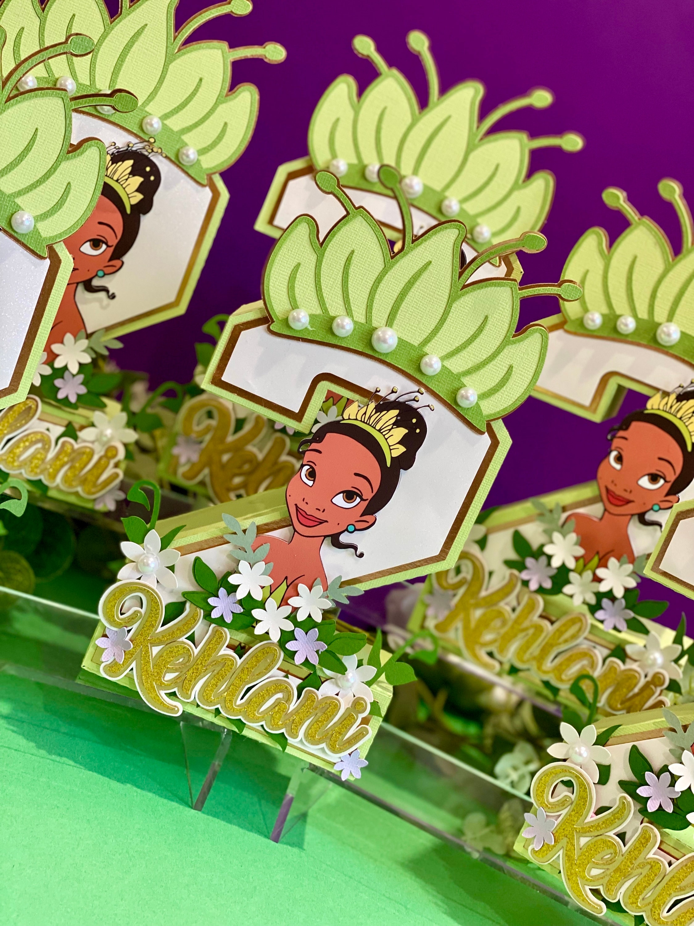Princess Tiana Theme 3D Letters or Numbers | Tiana Party Theme ...