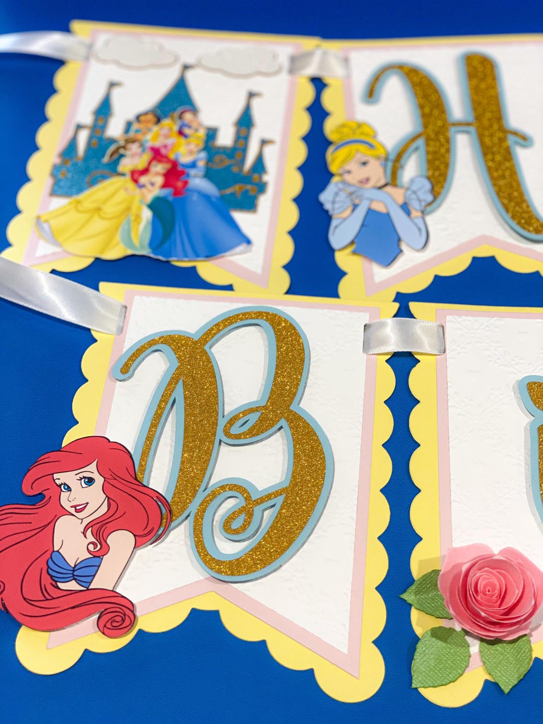 Happy Birthday Banner | Disney Princesses Theme Party | Princess ...