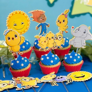 Set of 12 Cupcake Toppers | Canticos Theme Party | Canticos Birthday ...